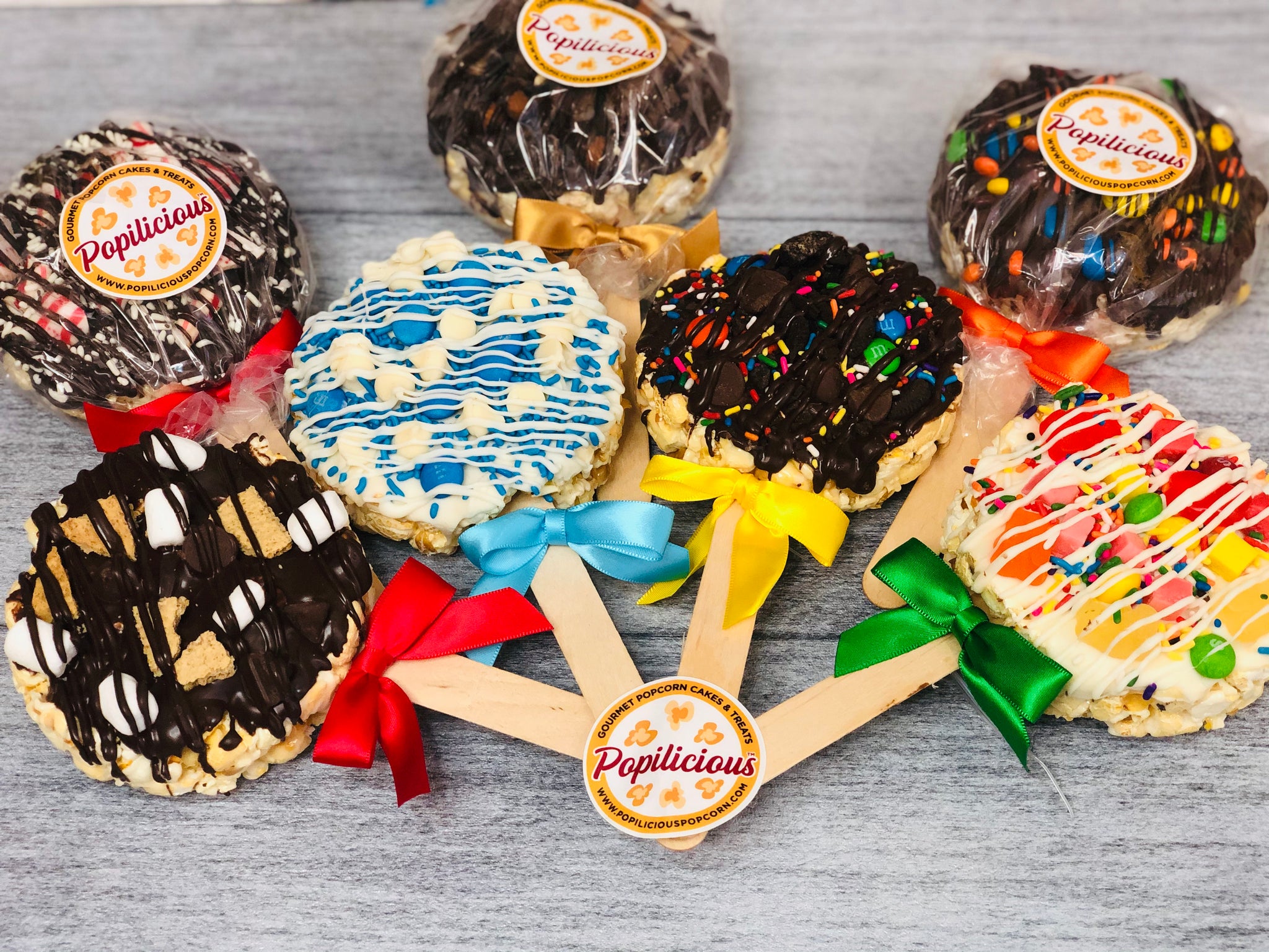 Customized Gourmet Popcorn Pops – Popilicious Popcorn