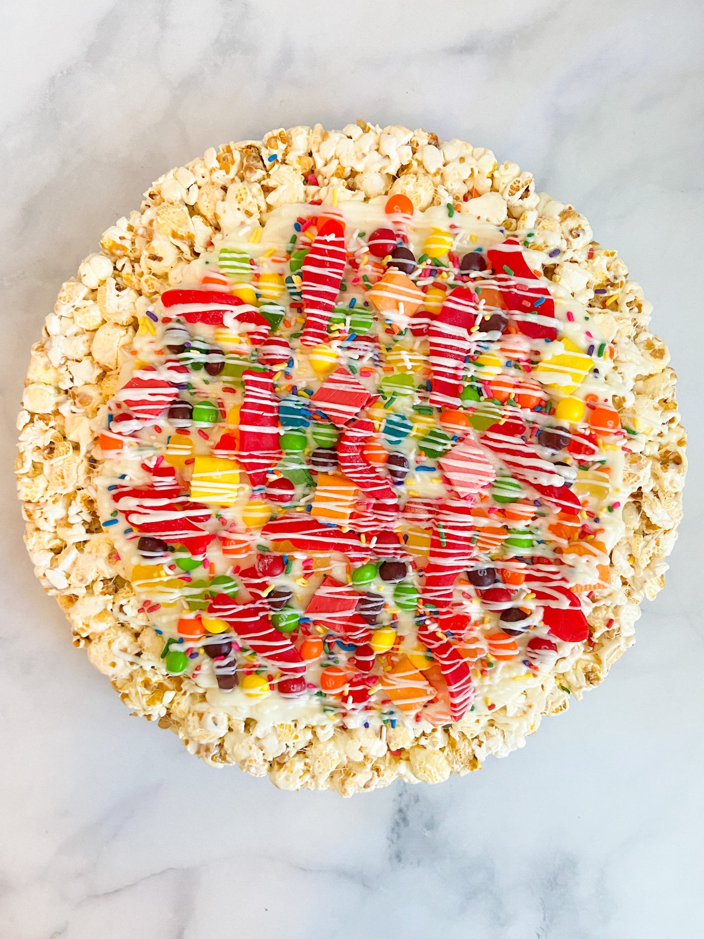 Chewy Candy Gourmet Popcorn Pizza – Popilicious Popcorn