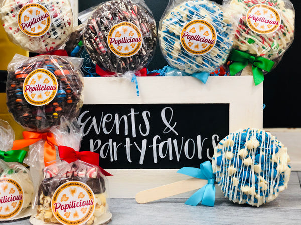 Customized Gourmet Popcorn Pops – Popilicious Popcorn
